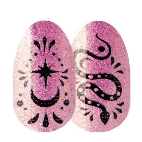 Color Street | Makeup | Color Street Galactic Guru Pink Glitter Black ...